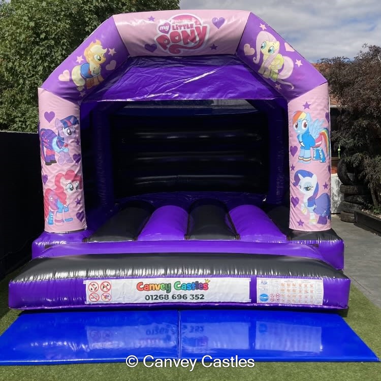 12ft x 12ft Black and Purple My Little Pony Bouncy Castle - Bouncy ...