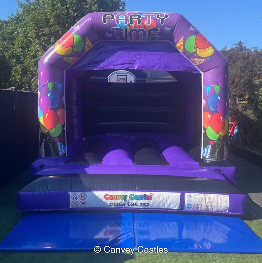 12ft x 12ft Black and Purple Wrestling Bouncy Castle - Bouncy Castle ...
