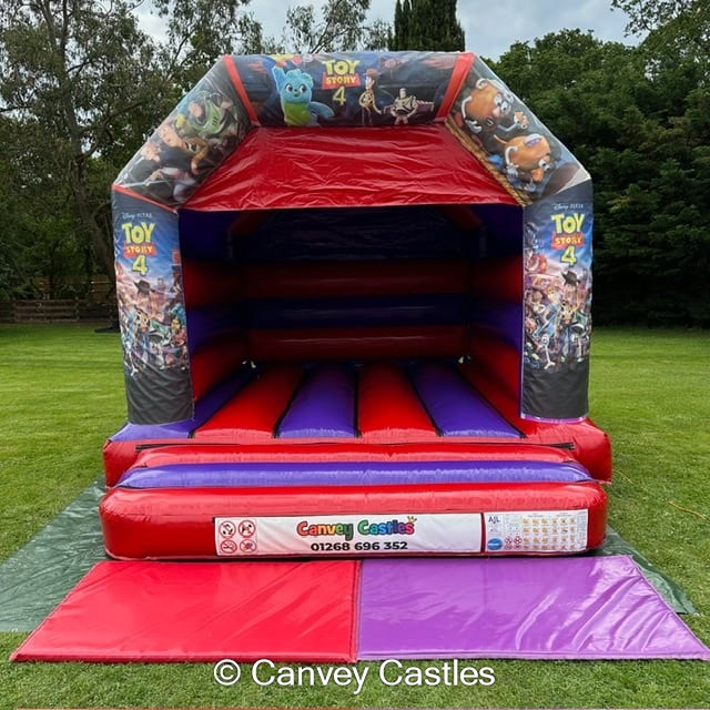 12ft x 15ft Red and Purple Toy Story 4 Bouncy Castle - Bouncy Castle ...