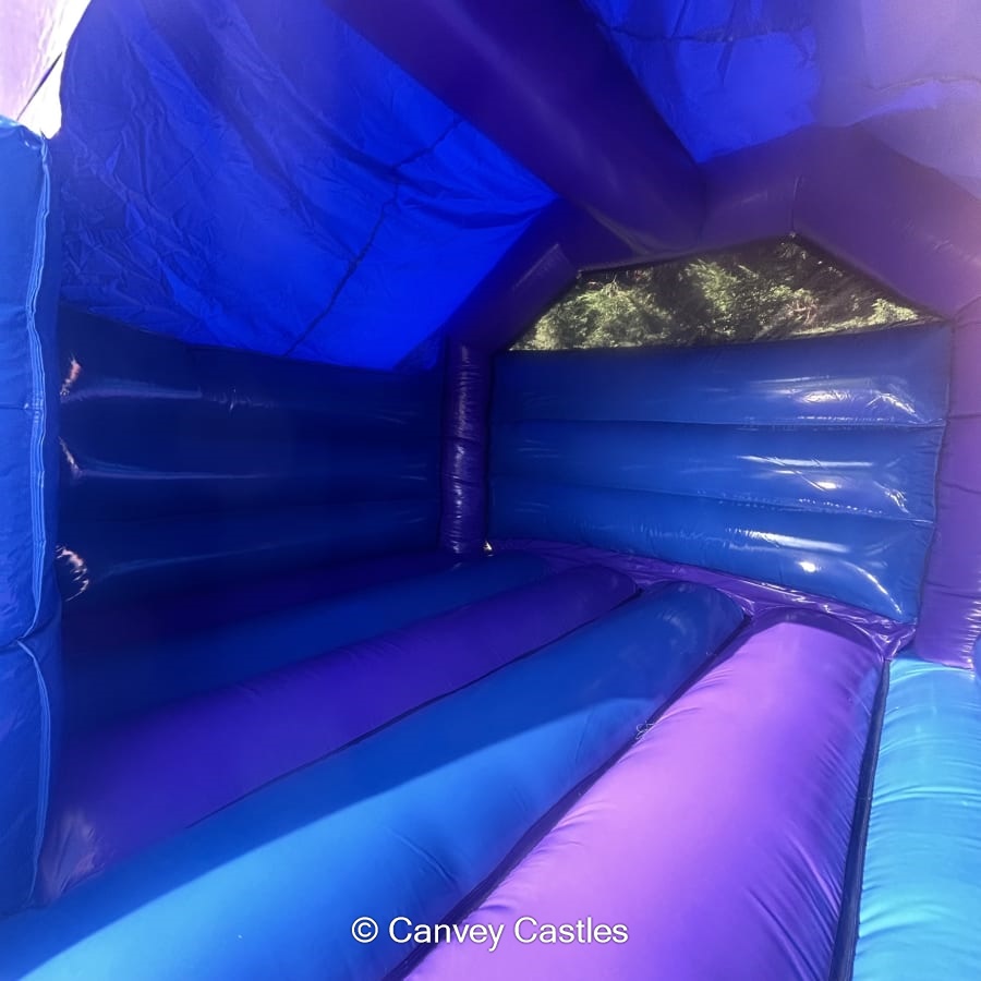 12ft x 17ft Blue and Purple Country and Western Combo Bouncy Castle ...