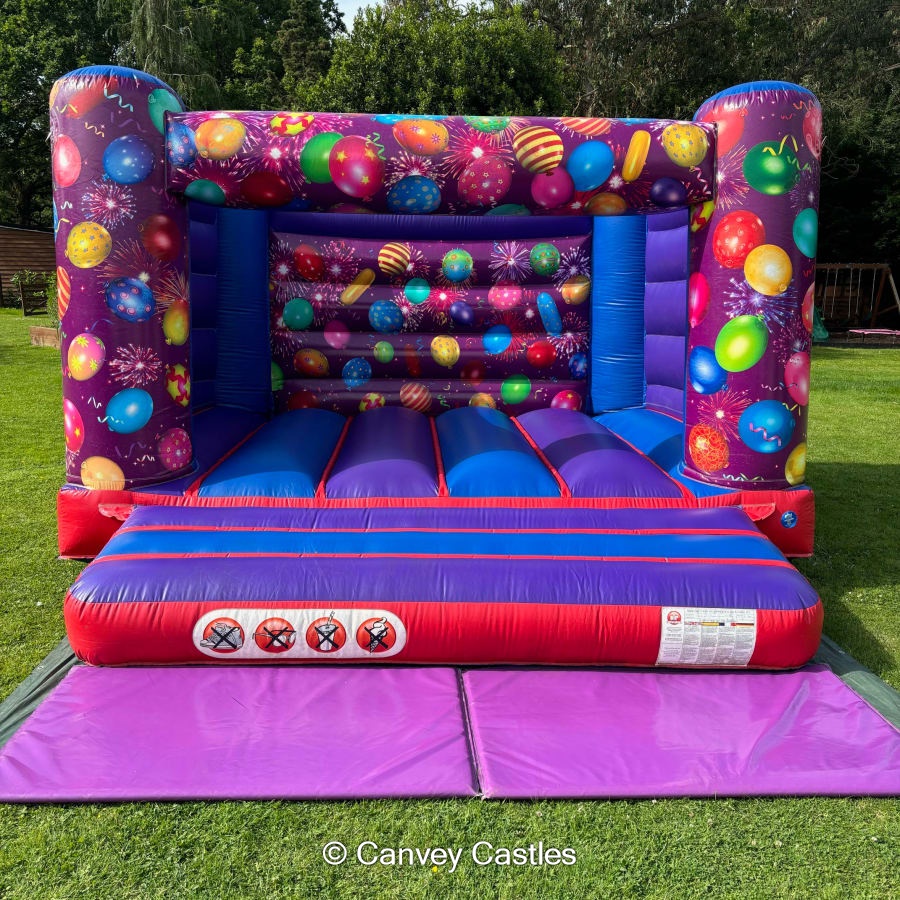 13ft x 13ft Party Balloon Low Height Medium Bouncy Castle - Bouncy ...