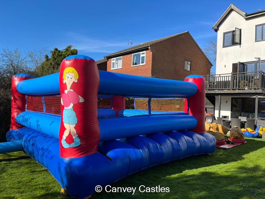 18ft x 19ft Blue and Red Boxing Ring Arena Inflatable Game - Bouncy ...