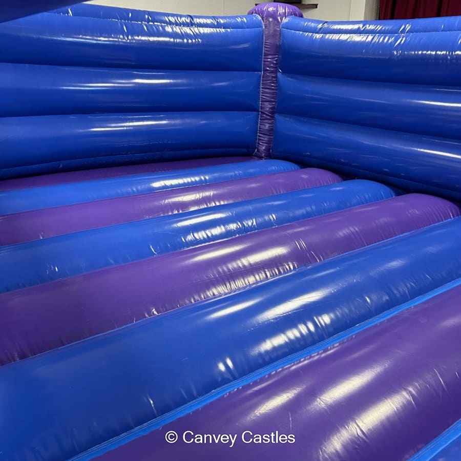 19ft x 18ft Blue and Purple Disco Bouncy Castle (low height) - Bouncy ...