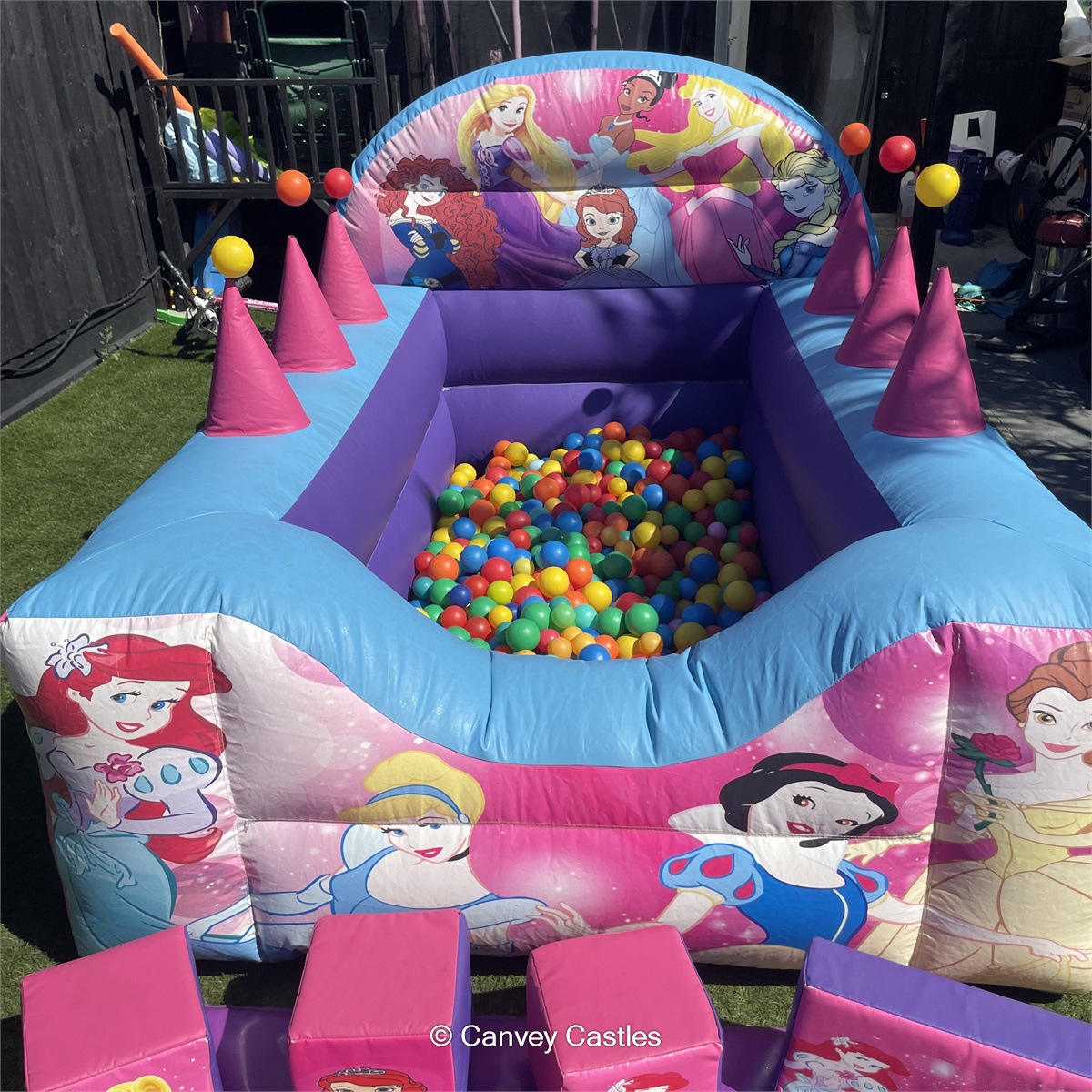 princess inflatable ball pit