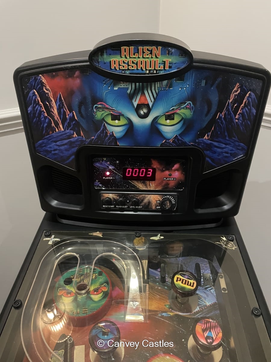 Alien Assault Pin Ball Machine - Bouncy Castle Hire in Essex | Canvey ...