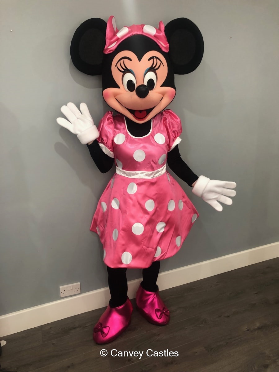 Minnie Mouse Mascot costume - Bouncy Castle Hire in Essex | Canvey Castles