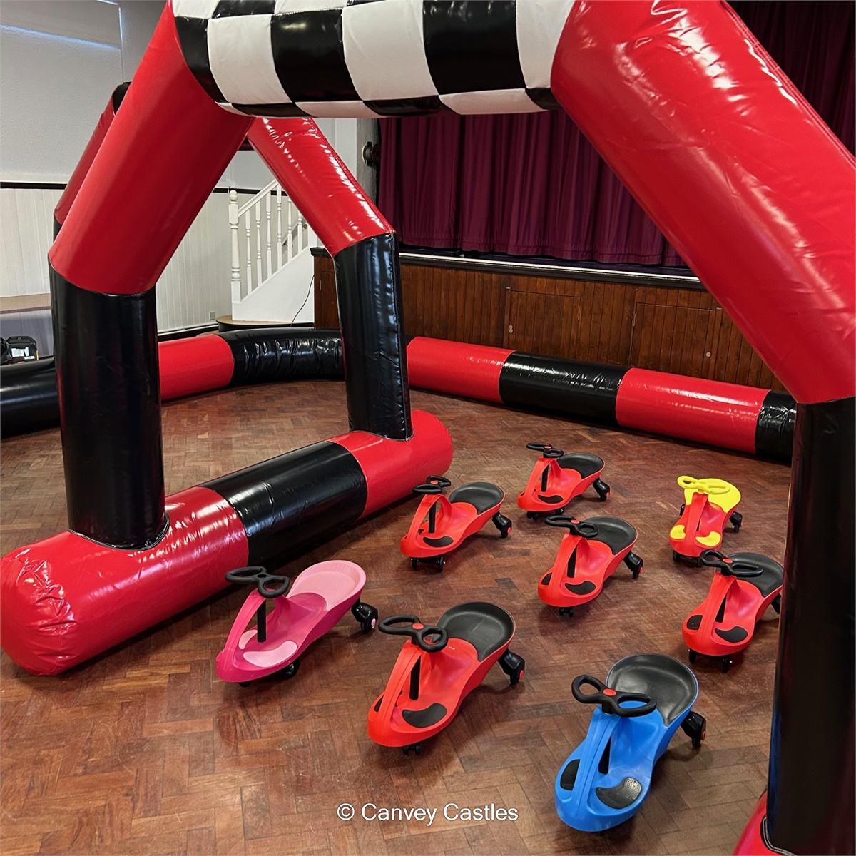 Didicar Grand Prix Track Includes 8x Didicars - Bouncy Castle Hire in ...