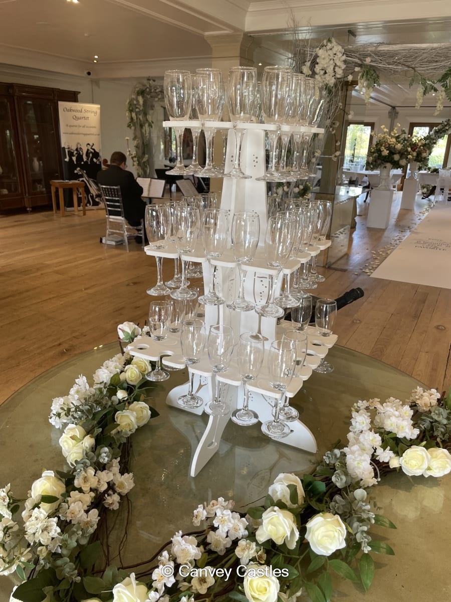 Freestanding Champagne Tower - Bouncy Castle Hire in Essex | Canvey Castles