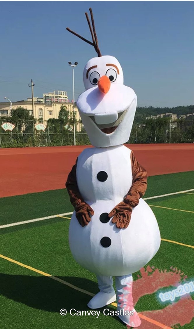Frozen Olaf Mascot costume - Bouncy Castle Hire in Essex