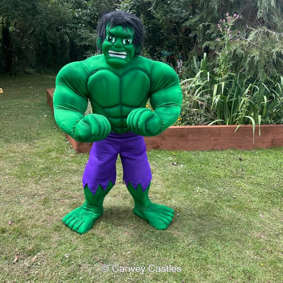 Hulk Mascot Costume - Bouncy Castle Hire in Essex | Canvey Castles