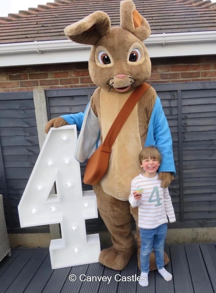 Peter Rabbit Mascot Costume - Bouncy Castle Hire in Essex | Canvey Castles