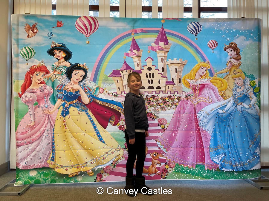 Disney Princess Backdrop - Bouncy Castle Hire in Essex | Canvey Castles