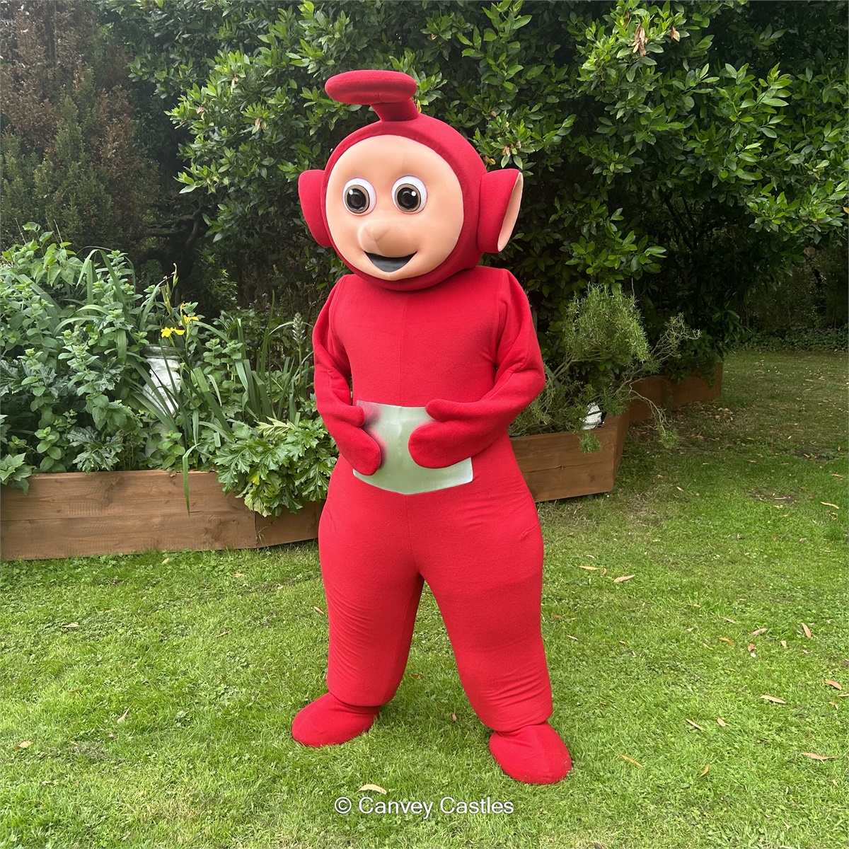 Teletubbies Po Mascot Costume - Bouncy Castle Hire in Essex