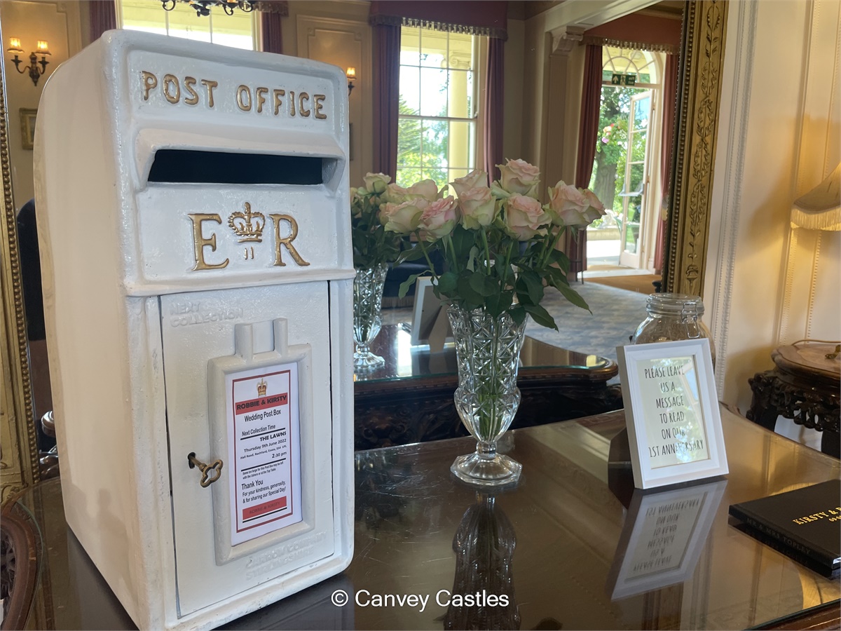 Wedding Cast Iron Post Box - Bouncy Castle Hire in Essex | Canvey Castles